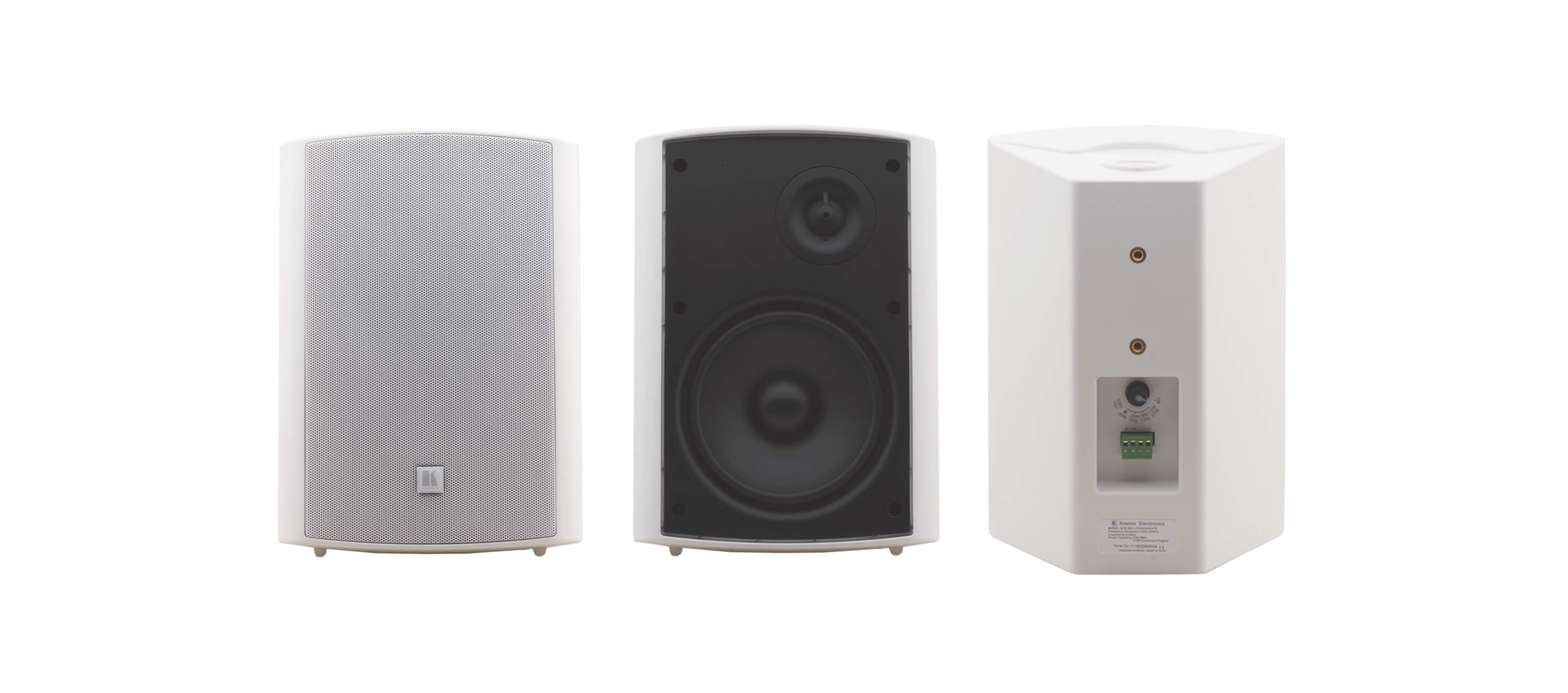 Projector.co.il - חברת המקרנים של ישראל | זוג רמקולים קיר שחור Kramer Galil 6-O | מערכות שמע ...