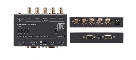 Projector.co.il - חברת המקרנים של ישראל | ממיר תמונה Kramer VP-100 עם ...