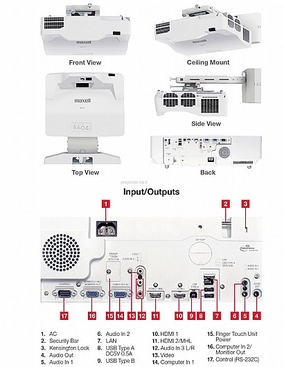 Projector.co.il - חברת המקרנים של ישראל | מקרן לייזר אינטראקטיבי Maxell ...