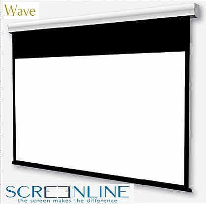 Projector.co.il - חברת המקרנים של ישראל | מסך הקרנה חשמלי Wave 315x236 ScreenLine 4:3 ''150 ...