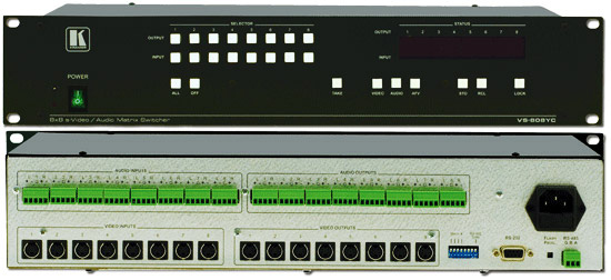 Projector.co.il - חברת המקרנים של ישראל | מטריצת Kramer VS-808YC עם 8 ...